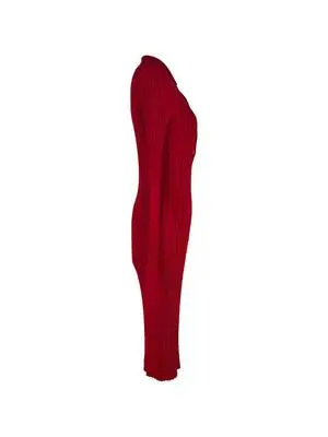 Galvan Ribbed-knit Midi Dress