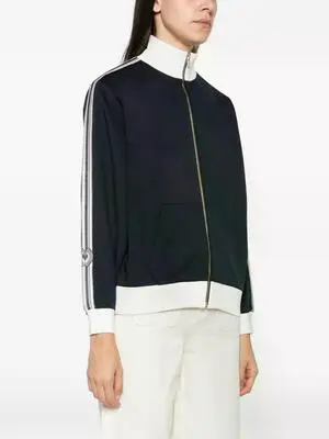 Maje Stripe-detail Zip-up Sweatshirt