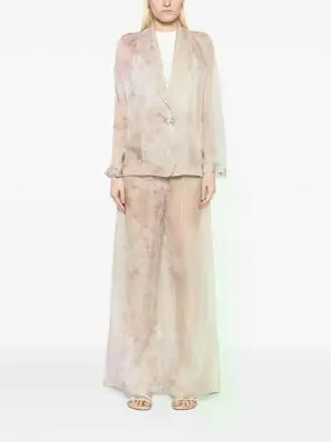 TESSITURA Floral-print Blazer - Pink