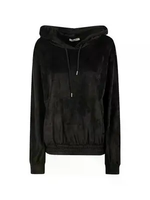 HINNOMINATE Felpa Velour Drawstring Hoodie - Black