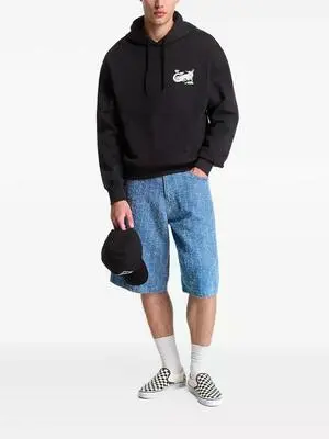 VANS Graphic-print Drawstring Hoodie - Black