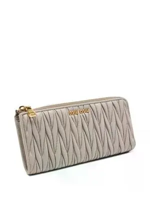 Miu Miu Matelassé Leather Wallet