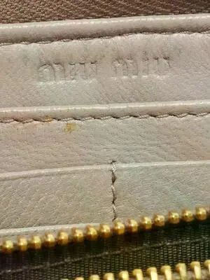 Miu Miu Matelassé Leather Wallet