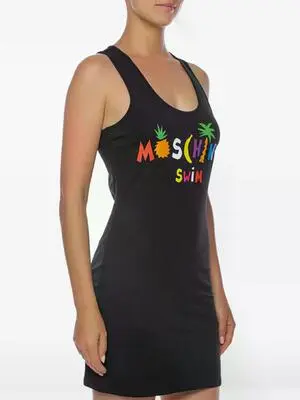 Moschino Logo-print Racerback Mini Dress