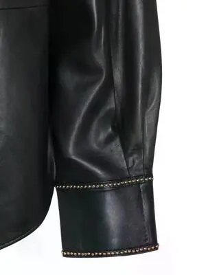 Blumarine Studded Leather Shirt
