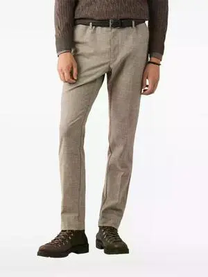 HACKETT  Cable-knit Quarter-zip Sweater - Brown