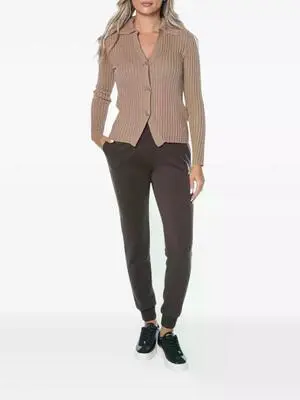 Dkny Ribbed-knit Button-up Cardigan