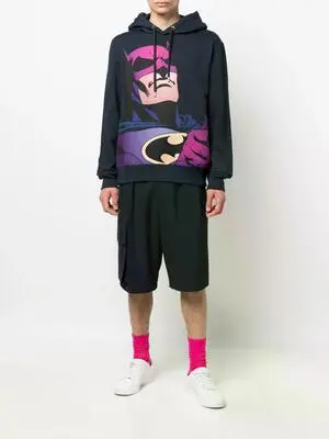 LANVIN Batman-print Cotton Hoodie
