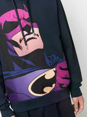 LANVIN Batman-print Cotton Hoodie
