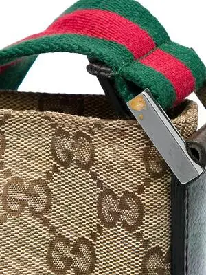 Gucci 2016-2026 Gg Canvas Web Crossbody Bag