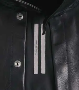 Rick Owens Leather Sleeveless Throat-latch Shirt