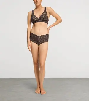 Hanro Lace Moments Bra - Brown