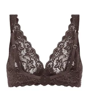 Hanro Lace Moments Bra - Brown