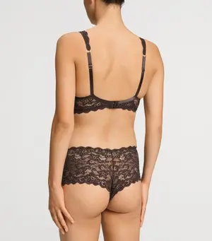 Hanro Lace Moments Bra - Brown