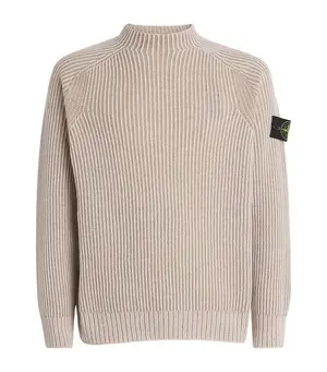Stone Island Cashmere-wool Rib-knit Sweater