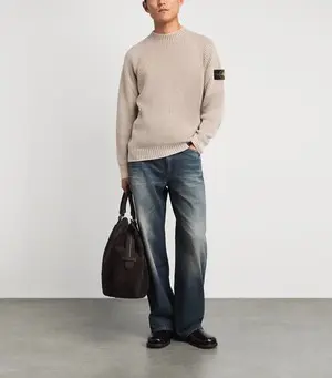 Stone Island Cashmere-wool Rib-knit Sweater