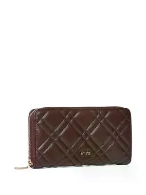 V°73 Quilted Logo-plaque Wallet
