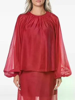 Ted Baker London Eelana Puff-sleeve Blouse - Red