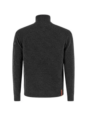 RRD Ribbed-knit Zip-up Sweater - Grey