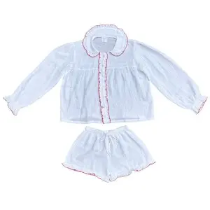 WOOWOO LONDON Ruffle Short Muslin Pyjamas