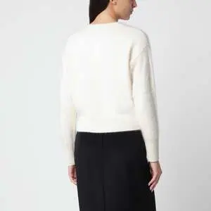Almada Label Coco Vanilla Cardigan In Brushed Cashmere