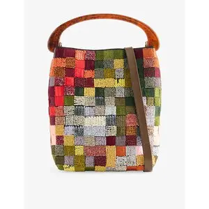 Dries Van Noten Micro Crispino Embellished Satin Handbag