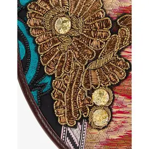 Dries Van Noten Embroidered Cotton Crossbody Bag