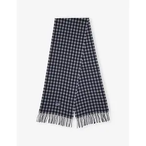 DAMSON MADDER Gingham Tassel Wool Scarf - Multi