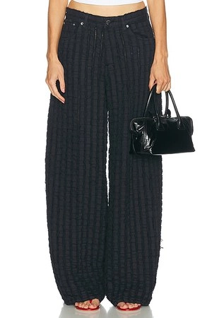 HAIKURE Bethany Bull Stripe Pant - Black
