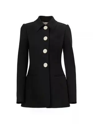 Carolina Herrera Point-collar Button-up Jacket
