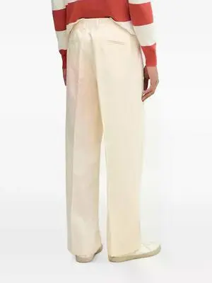 BENETTON Pleated Straight-leg Trousers - Neutrals