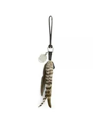 Ralph Lauren Crest Feather-embellished Bag Charm - Brown
