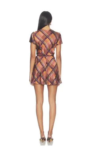 Show Me Your Mumu Whitney Wrap Mini Dress