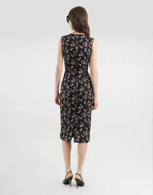 Dolce & Gabbana Small Floral-print Charmeuse Dress Dresses