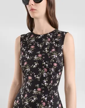 Dolce & Gabbana Small Floral-print Charmeuse Dress Dresses