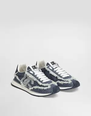 Dolce & Gabbana Mixed-material Dg Cushion Sneakers Sneakers - Azure