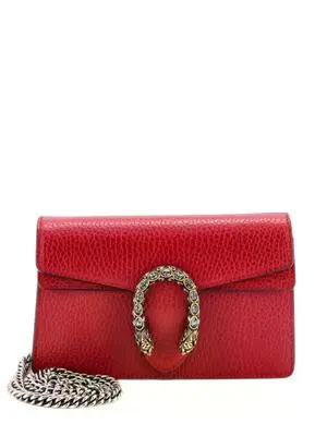 GUCCI Dionysus Bag Leather Super Mini Clutch Bag