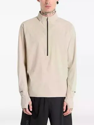 On Half-zip Raglan-sleeve Jacket - Neutrals