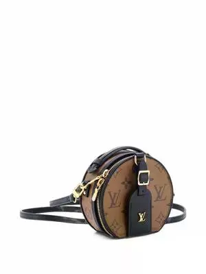 LOUIS VUITTON Mini Boite Chapeau Bag Reverse Monogram Canvas Crossbody Bag - Brown