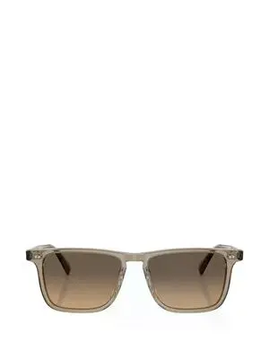 Oliver Spencer Brano Square-frame Sunglasses - Grey