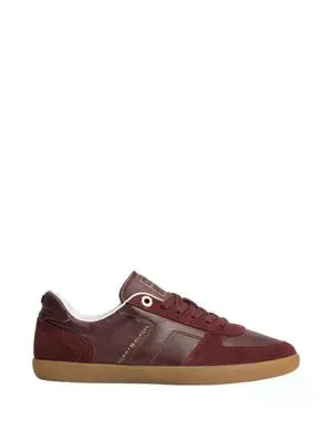 Tommy Hilfiger Th Tribeca Leather Sneakers - Red