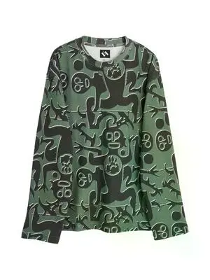 THE TRILOGY TAPES Entity Knitted T-shirt - Green