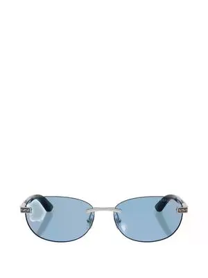 Versace Greca Oval-frame Sunglasses