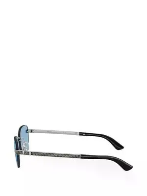 Versace Greca Oval-frame Sunglasses
