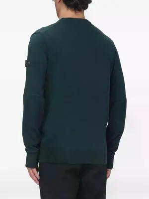 Peuterey Logo-patch Elbow-patch Sweater - Green
