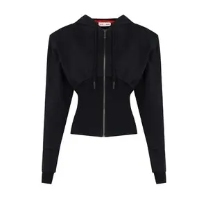 PCFG Your Itch Corset Zipped Hoody Jet