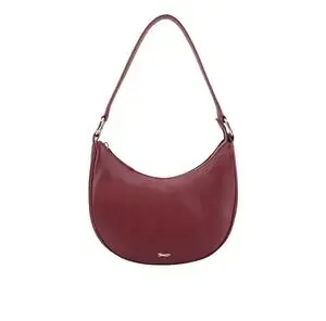 Paul Costelloe Louise Leather Hobo Bag - Red