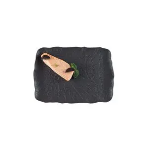 Turgla Home Shade Rectangular Porcelain Platter - Black