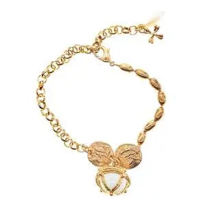 GEM KINGDOM White Royal Orb Bracelet