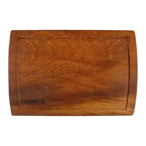 Turgla Home Wood Rectangular Wood Serving Board - Brown